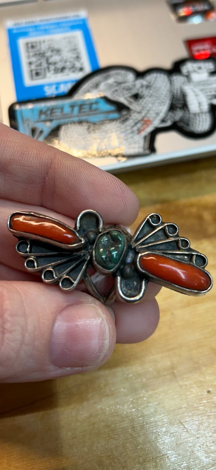 NATIVE AMERICAN RING - Gem