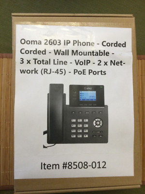 Ooma 2603 Business IP Desk Phone Works with Office Cloud Based VoIP ...