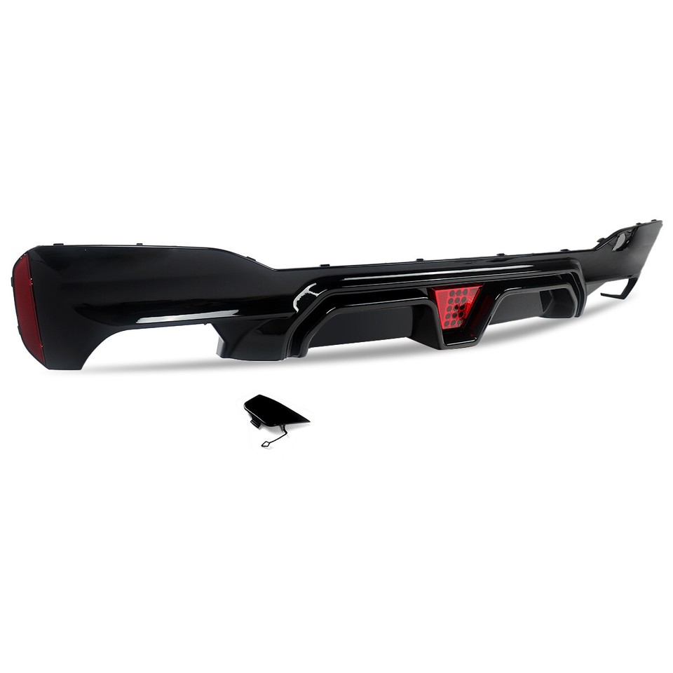 M5 CS Style Rear Diffuser W/ LED For BMW G30 G31 540i M Sport Gloss ...