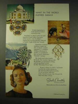1968 Sarah Coventry Jewelry Ad - Senorita Earrings + | eBay