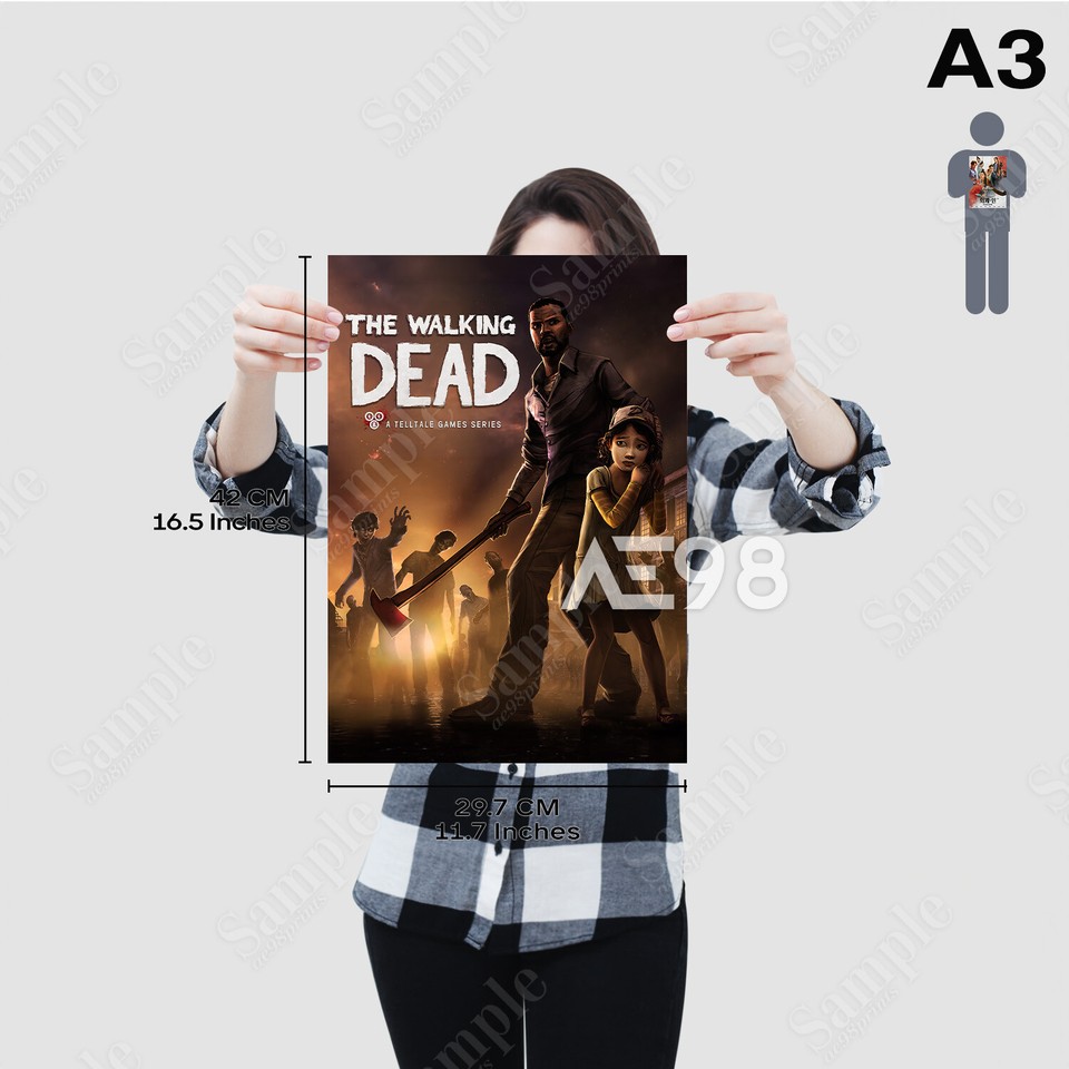 Telltale's The Walking Dead Posters Home Decor Wall Art Game Print A3 ...