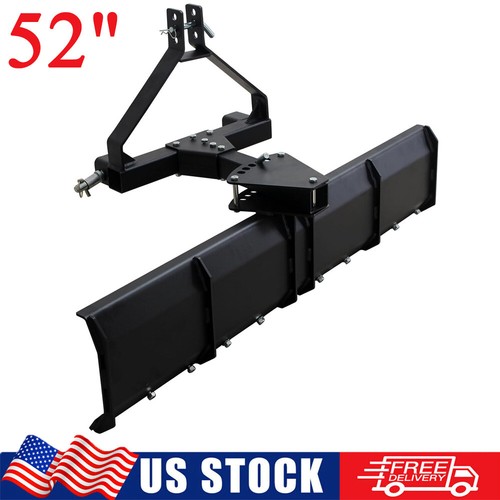 52" 3 Point Rear Grading Blade for Tractor Cat 0 Cat 1 Scrpaer Heavy Duty Steel | eBay