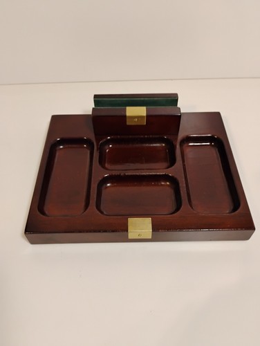 Vintage 1980s - 1990s The Bombay Company Wooden Desk Caddy Dresser ...