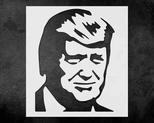 Trump Large Stencil Template Reusable Wall Decor, Home Improvement, DIY ...