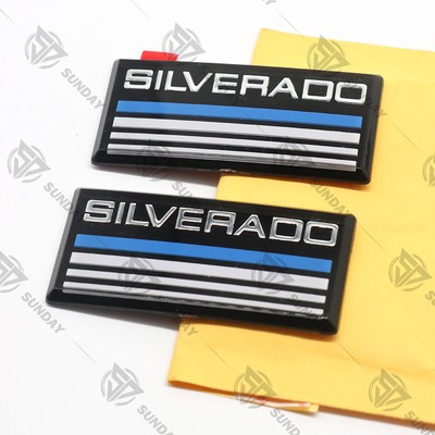 1988-1998 FOR SILVERADO SIDE PILLAR CAB EMBLEM BADGE SYMBOL LOGO Pair ...