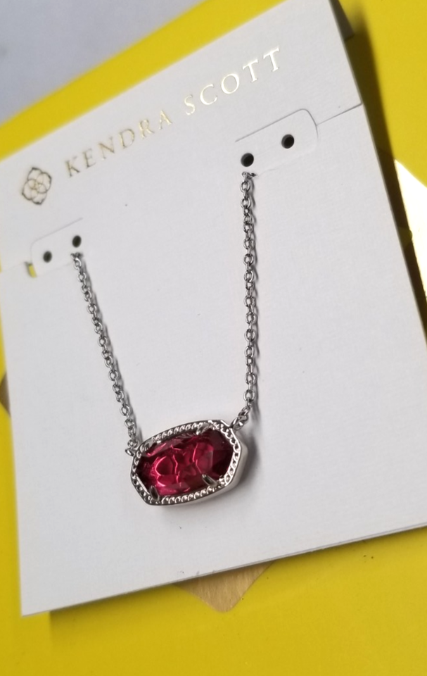 Kendra Scott Elisa Berry Glass Pendant Necklace 15"+2" | eBay UK