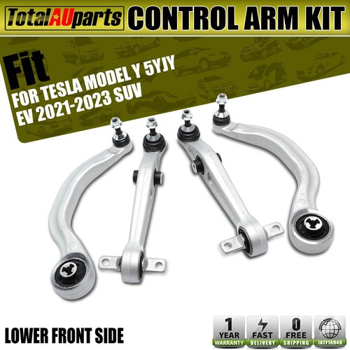 4x Lower Rearward Forward Front Control Arm for Tesla Model Y EV AWD ...