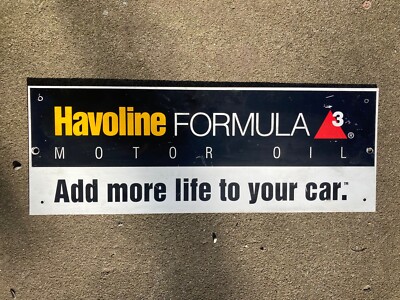 Vintage Havoline Formula 3 Motor Oil Metal Sign | eBay