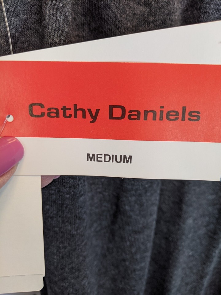 Cathy Daniels Womens Gray Business Classic Stretch Elastic Waist Dress ...