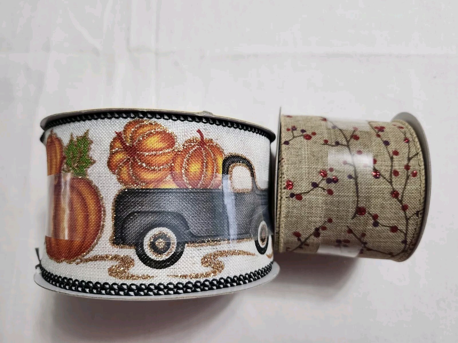 Lot 10 Spools Autumn Thanksgiving Ribbon Variety NEW 117 Feet $60 ...