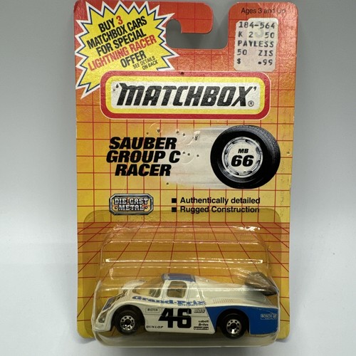1990 Matchbox Sauber Group C Racer White Blue Right Hand Drive New ...
