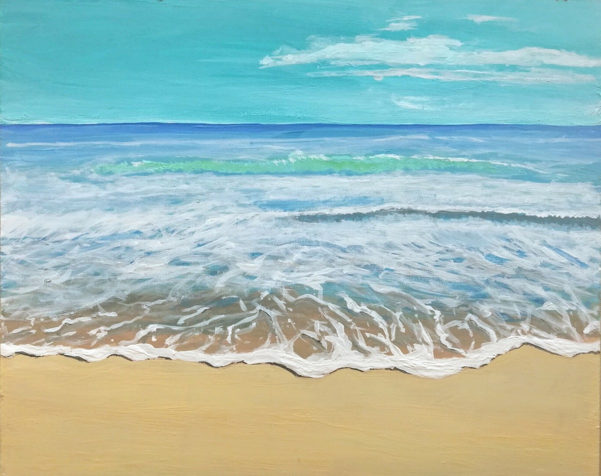 Acrylic Beach Painting