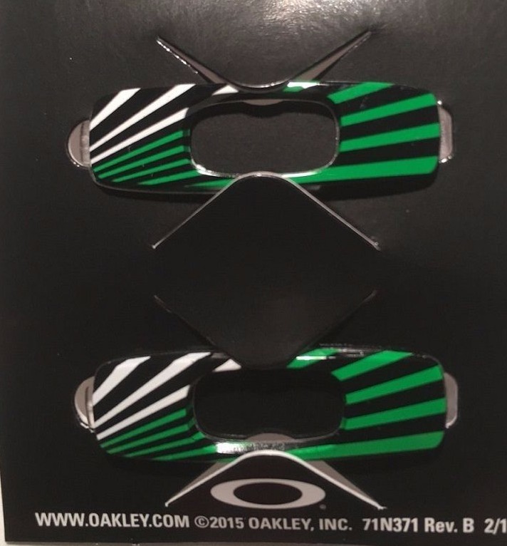 OAKLEY BATWOLF ICONS INTERCHANGEABLE chrome diamond red orange green ...