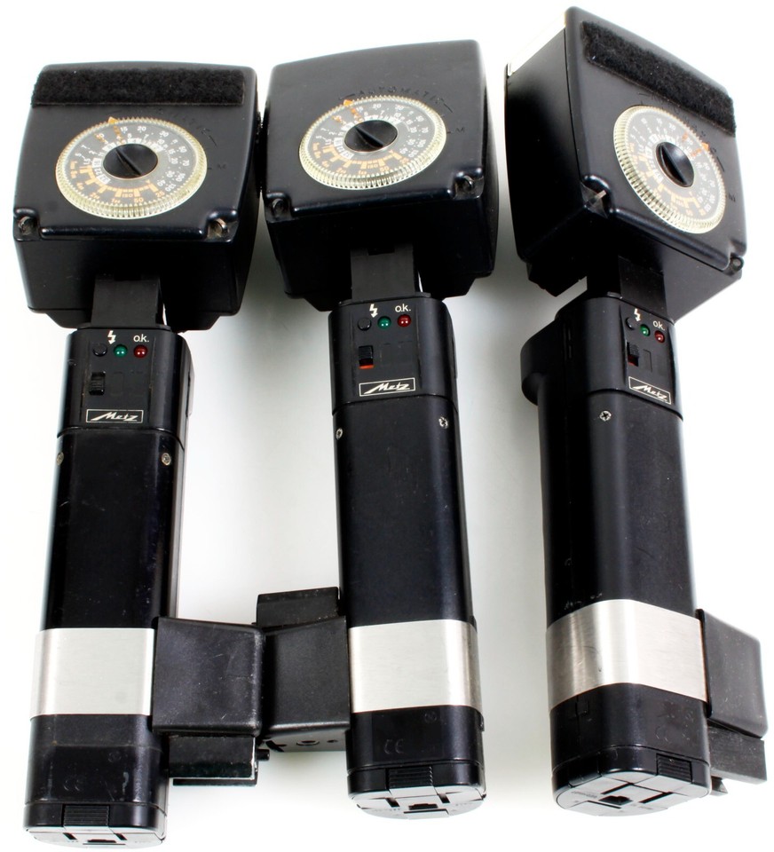 Metz 45 CL1 Handle Mounted Flashes Untested Lot of 3 | eBay