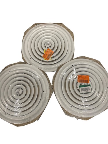 LOT OF 3 NEW - TruAire 12 in Round Air Diffuser In White Model 800-12 ...