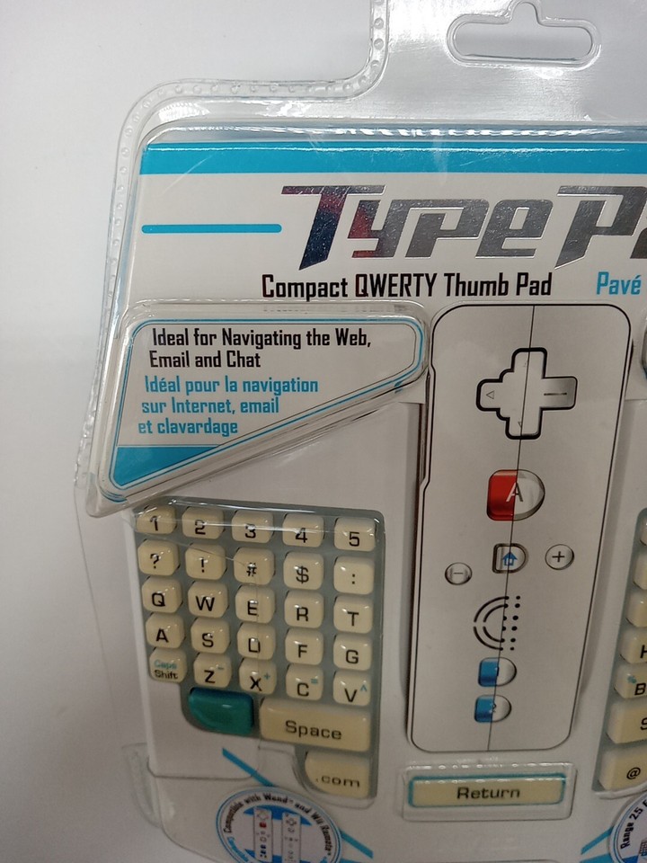 Rare Nyko Wii Type Pad Pro Keyboard Grip For Wii Controller 2009 | eBay
