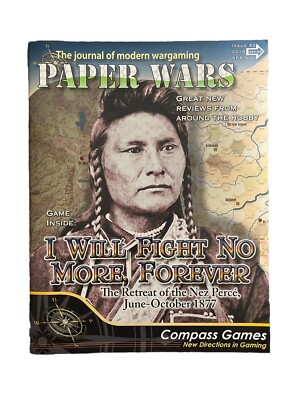 Compass Games Paper Wars Mag #82 With Board Game - I Will Fight No More ...