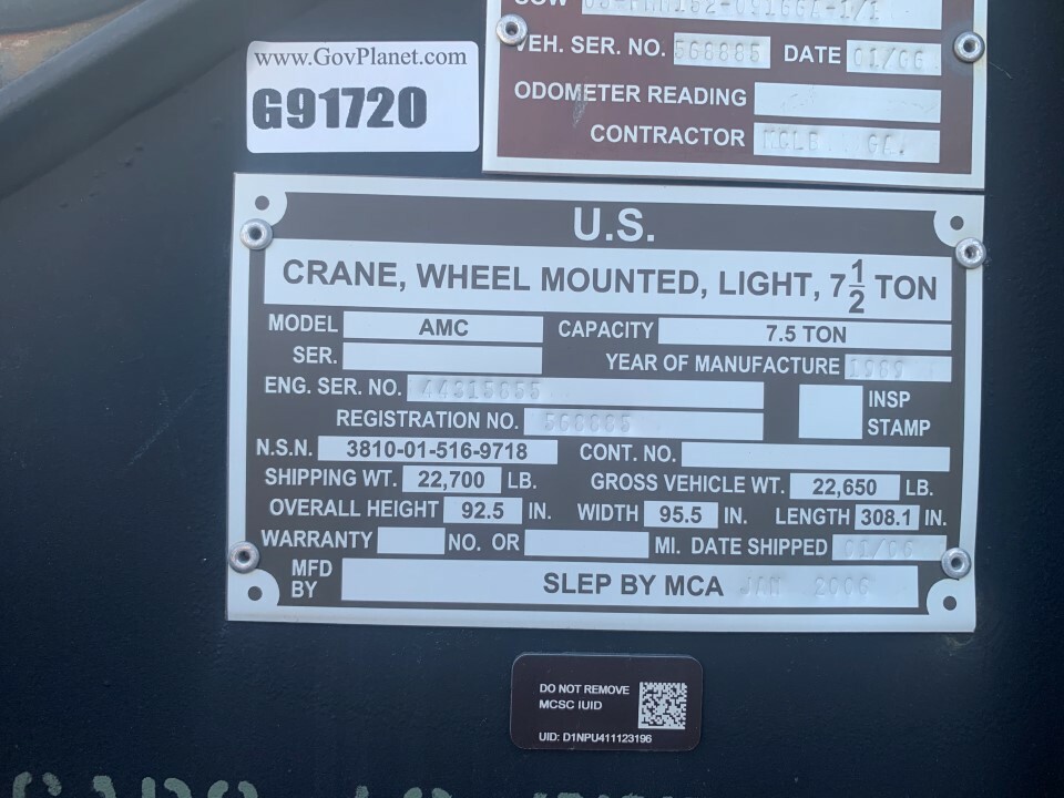 Koehring/Lorain LRT 110 Rough Terrain Crane | eBay