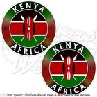 KENYA Kenyan AFRICA African Vinyl Bumper Stickers, Decals 3" (75mm) x2 ...