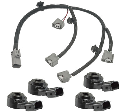 4 Pieces Knock Sensor & Wire Harness Assembly Fits Toyota Sequoia ...