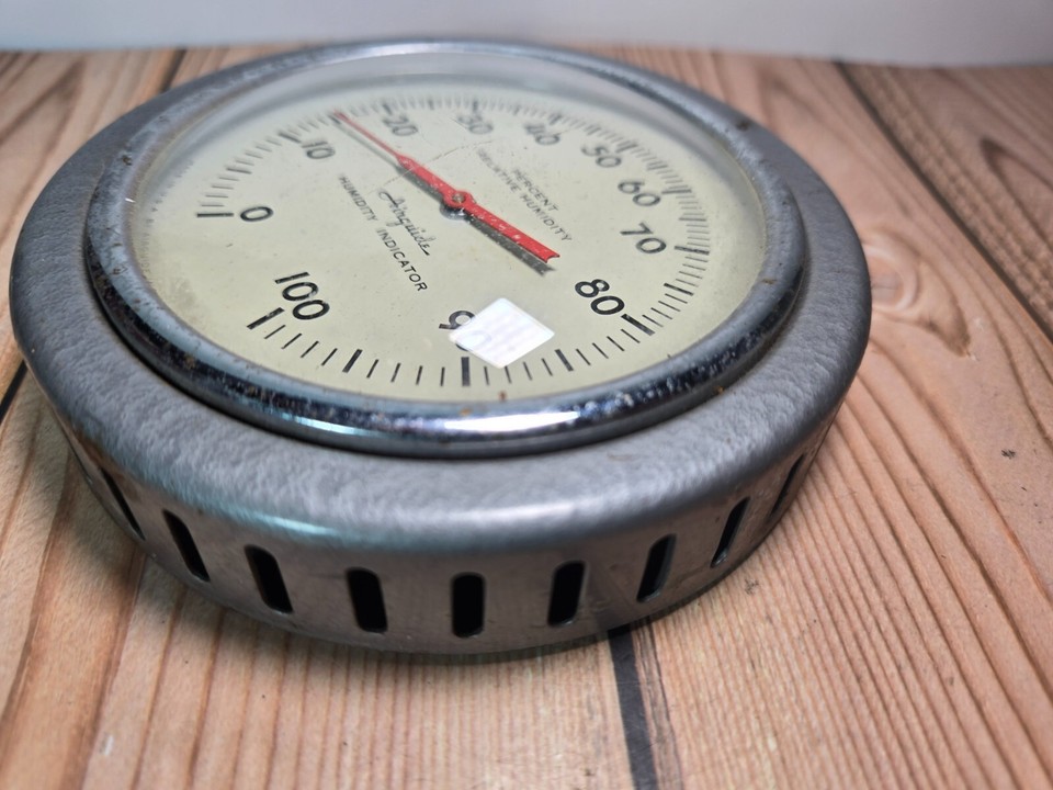Vintage Mid Century Airguide Humidity Indicator Wall Mount Made In USA ...