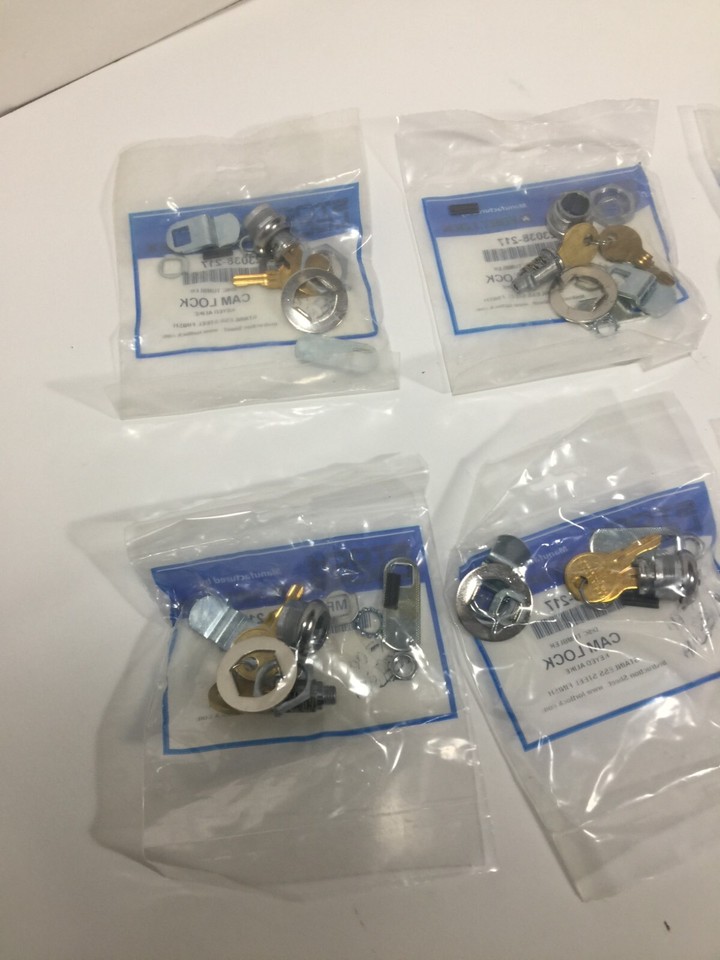 Lot Of 12 Fort Lock MFW23038-217 3/8" Single Bit Cam Lock with ...