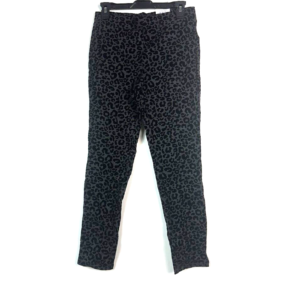 Style & Co Womens S Gray Black Cheetah Textured Print Ponte Pants NWT ...