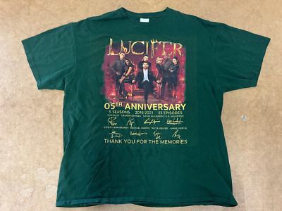 Lucifer TV Show 5th Anniversary 5 Seasons Shirt SIZE XL | eBay