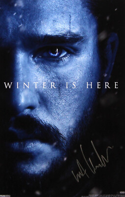 Kit Harington Autographed/Signed Game of Thrones 11x17 Photo - Winter ...