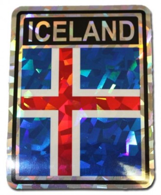 Wholesale Lot 12 Iceland Country Flag Reflective Decal Bumper Sticker ...