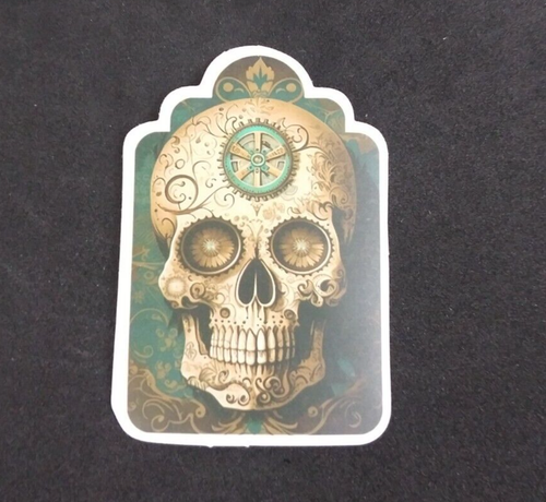Steampunk Skulls Hearts & Clock Machines Sticker 2.38" x 1.58" (B) | eBay