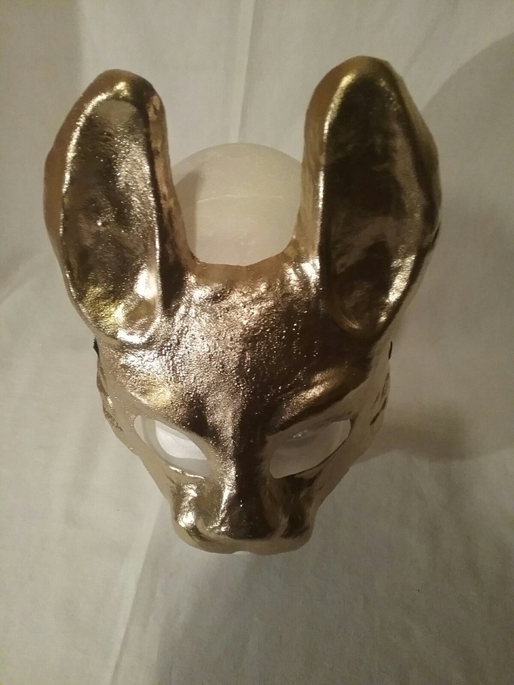 Rabbit mask, masquerade, mardi gras, carnival, venetian mask gold. | eBay