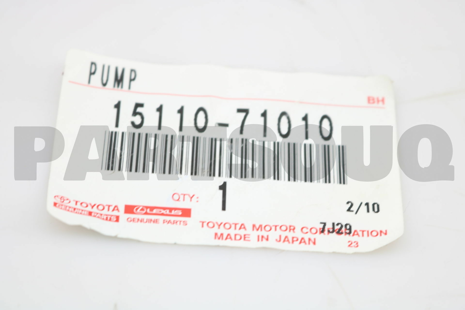 1511071010 Genuine Toyota PUMP ASSY, OIL 15110-71010 | eBay