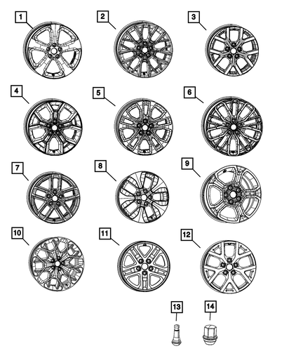 Genuine Mopar Aluminum Wheel 04755428AB | eBay