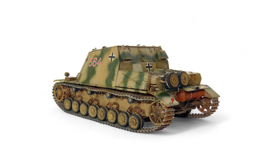 PRO-Built 1-35_Sd.Kfz. 166 Sturm Pz. IV Brummbar - Early_Dragon | eBay