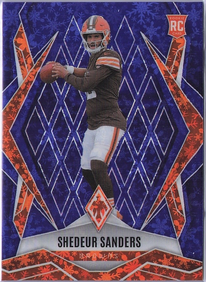 2025 Panini Phoenix - Rookies Shedeur Sanders #154 Blue Winter /199 (RC ...