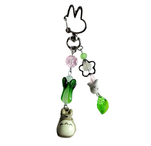 My Neighbor Totoro Bell Ring Charm Key Fob Pouch Purse Vegetable Studio ...