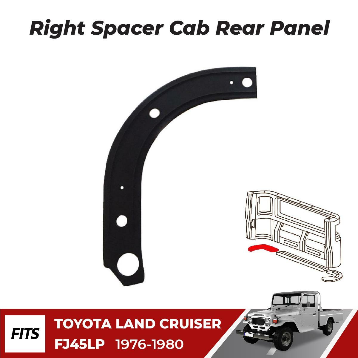 Spacer Cab Rear Panel Corner RH Fits Toyota Land Cruiser FJ45 Pickup ...