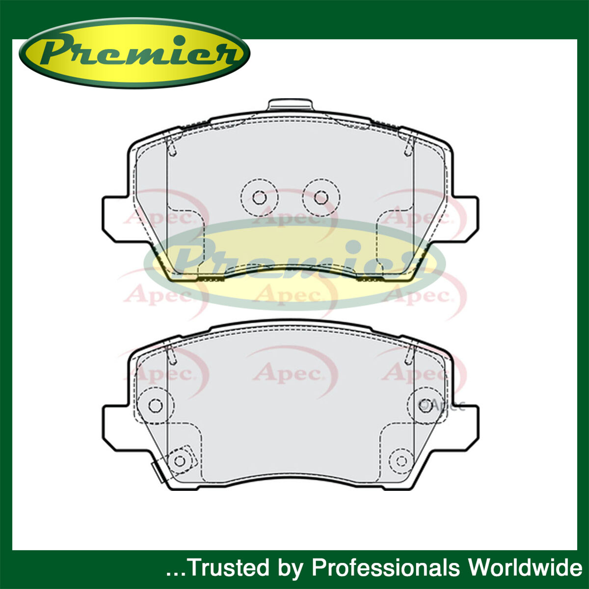Premier Front Brake Pads Set Fits Kia Picanto 2017- 1.0 1.2 58101G6A30 ...