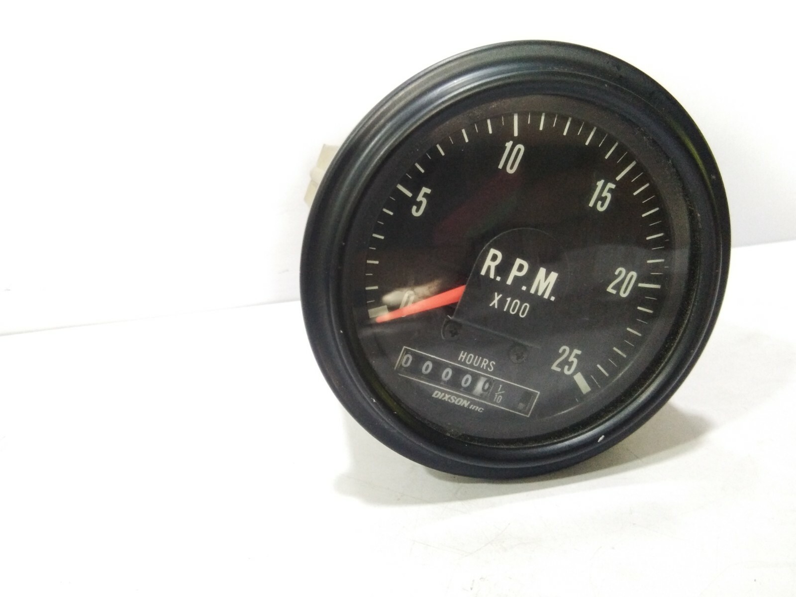 DIXSON 7819042 TACHOMETER HOUR METER 0-25 R.P.M.*100 5-D1-02500-RPM-24 ...