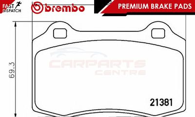 BREMBO GENUINE ORIGINAL PREMIUM BRAKE PADS PAD SET REAR AXLE P36020 | eBay
