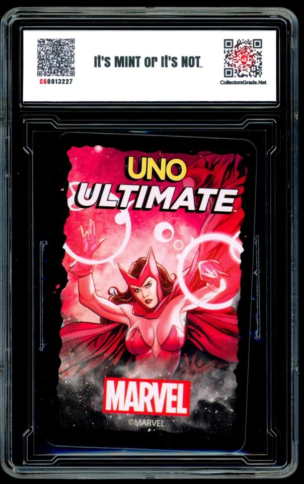 2022 Marvel Ultimate Uno ~ Scarlet Witch Reverse Curse ~ GRADED CG 10 ...