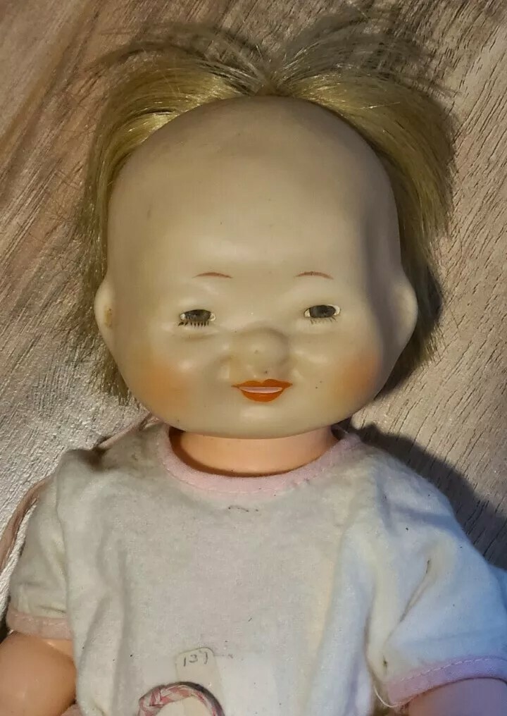 VERY RARE 1950s Horsman Perthy Doll / Percy Doll, 13.5" all vinyl Asian ...