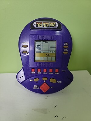 Vintage 1999 Yahtzee Jackpot Slots Handheld Electronic Game Hasbro ...