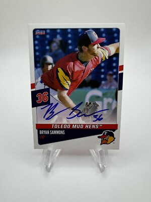 Bryan Sammons Signed Card Toledo Mudhens #23 Set *Detroit Tigers ...