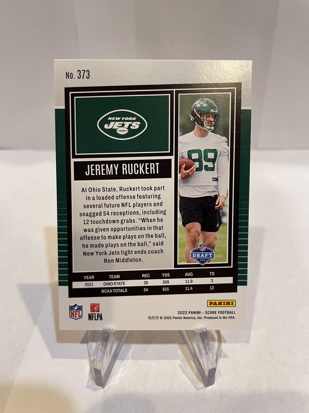 2022 Score - Rookies Red #373 Jeremy Ruckert (RC) for sale online | eBay