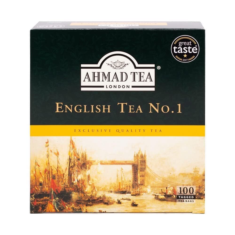 Ahmad Tea Black Tea, English Tea No.1 Teabags, 100 ct - Caffeinated ...