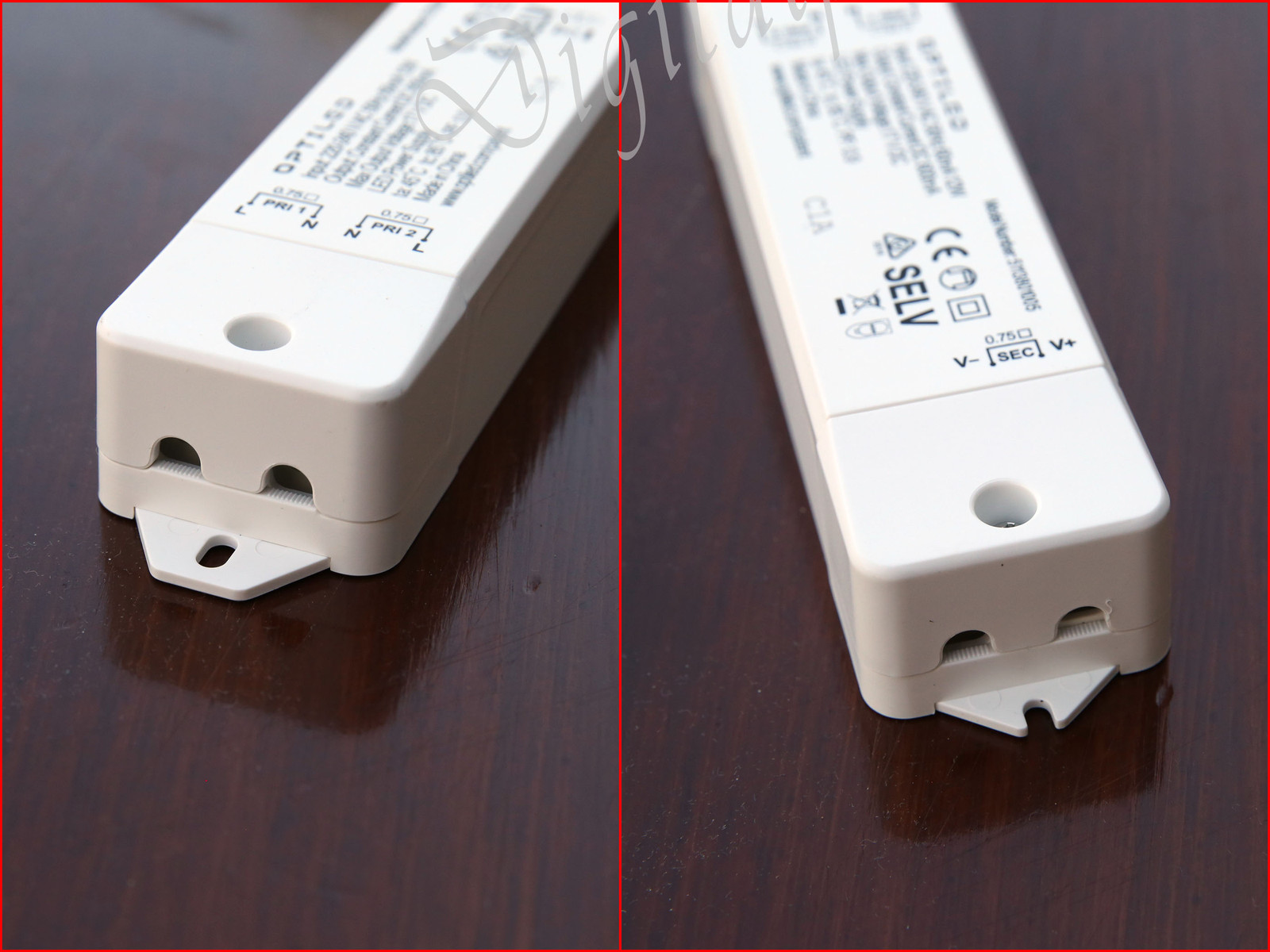 LED 2x Driver 12W Constant Output DC 600mA 17V DC Triac-dim 220-240V ...