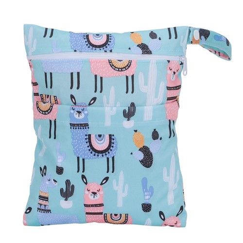 Nappy Storage Bag Non-toxic 25 X 20cm Waterproof Portable Wet Dry ...