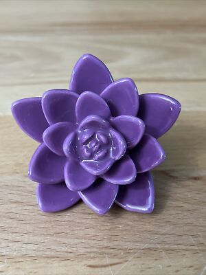 (#363) NEW Nora Fleming Purple Flower/Succulent "Get Growing" | eBay